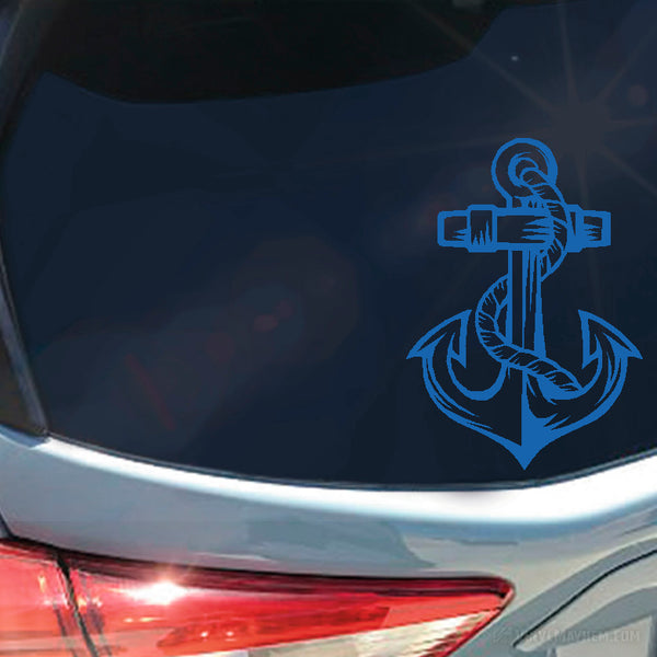 Anchor Detailed Nautical Sailing Car Truck Vinyl Stickers Decals ...