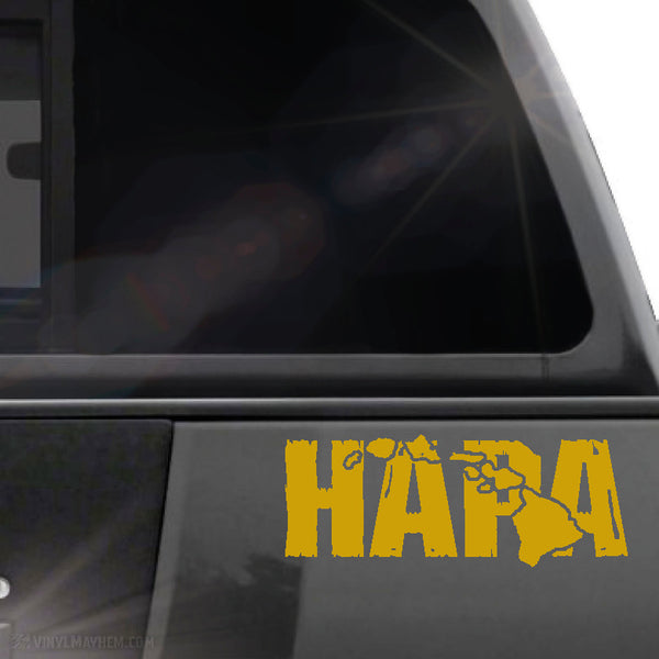 Hawaiian Islands Hapa distressed vinyl sticker | Hawaii Japanese Decals ...