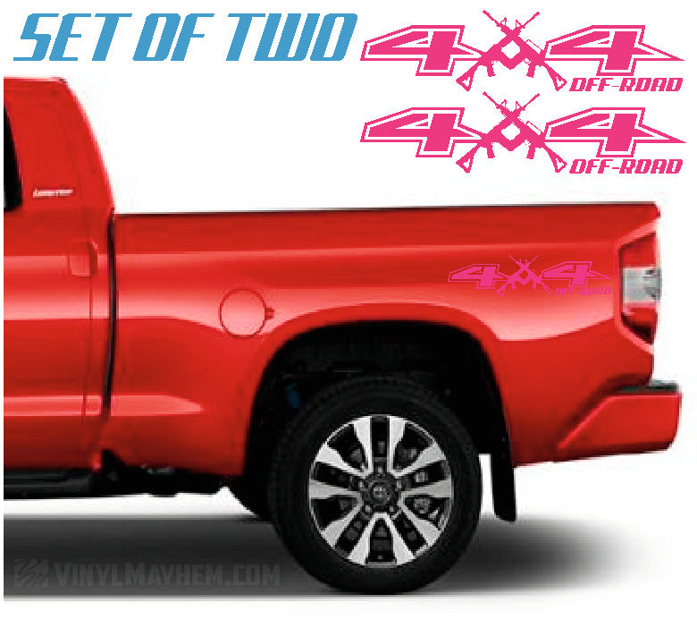 4X4 Off-Road AR rifles vinyl sticker set | Automotive Vinyl Decals ...