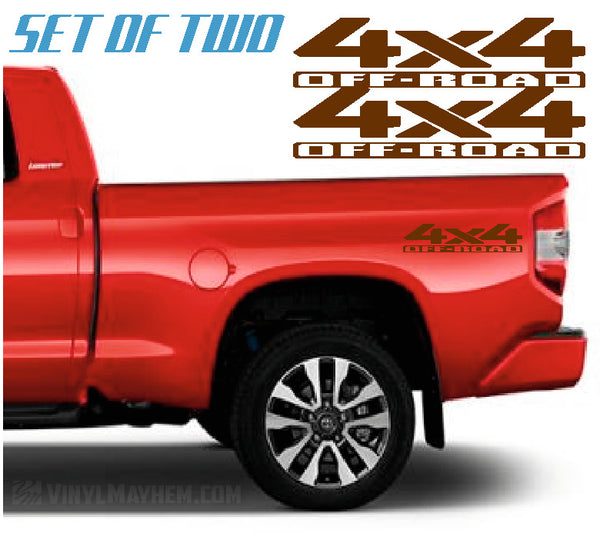 4x4 Off-Road vinyl sticker set of two | Automotive Vinyl Decals - Vinyl ...