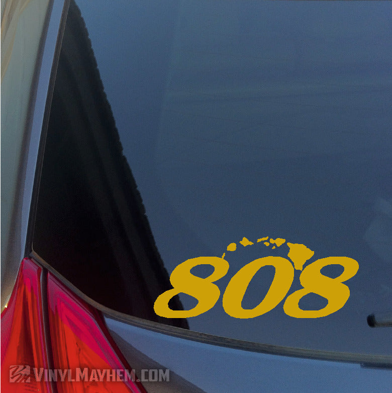 808 Hawaiian Islands vinyl sticker | Hawaii Car Decals - Vinyl Mayhem