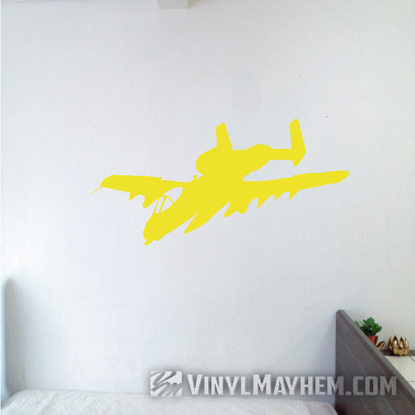 A-10 Thunderbolt Warthog Silhouette Airplane Vinyl Sticker Decal ...