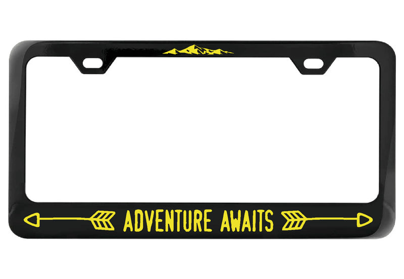 Adventure Awaits license plate frame | Car Truck SUV RV Accessories ...