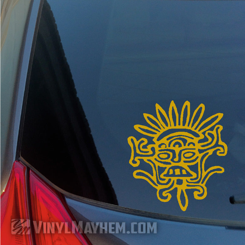Aztec Mask vinyl sticker - Vinyl Mayhem