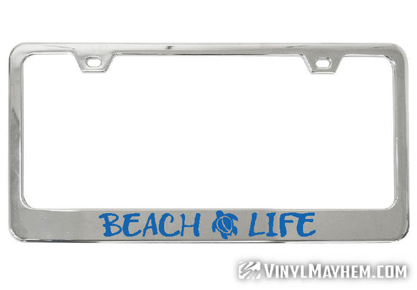 Beach Life License Plate Frames & Covers Car Truck SUV Accessories ...
