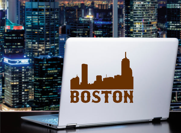 Boston Massachusetts cityscape vinyl sticker | Skyline Decals - Vinyl ...