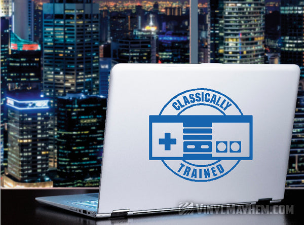 Classically Trained NES Controller vinyl sticker | Video Game Decals ...