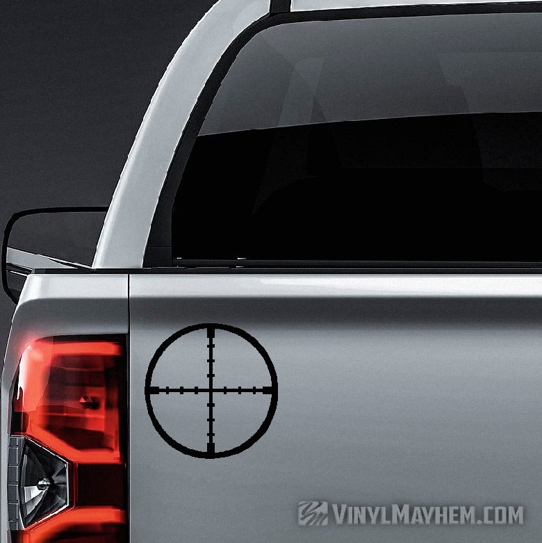 Crosshairs Vinyl Sticker | Precision Target Rifle Hunting Car Decal ...