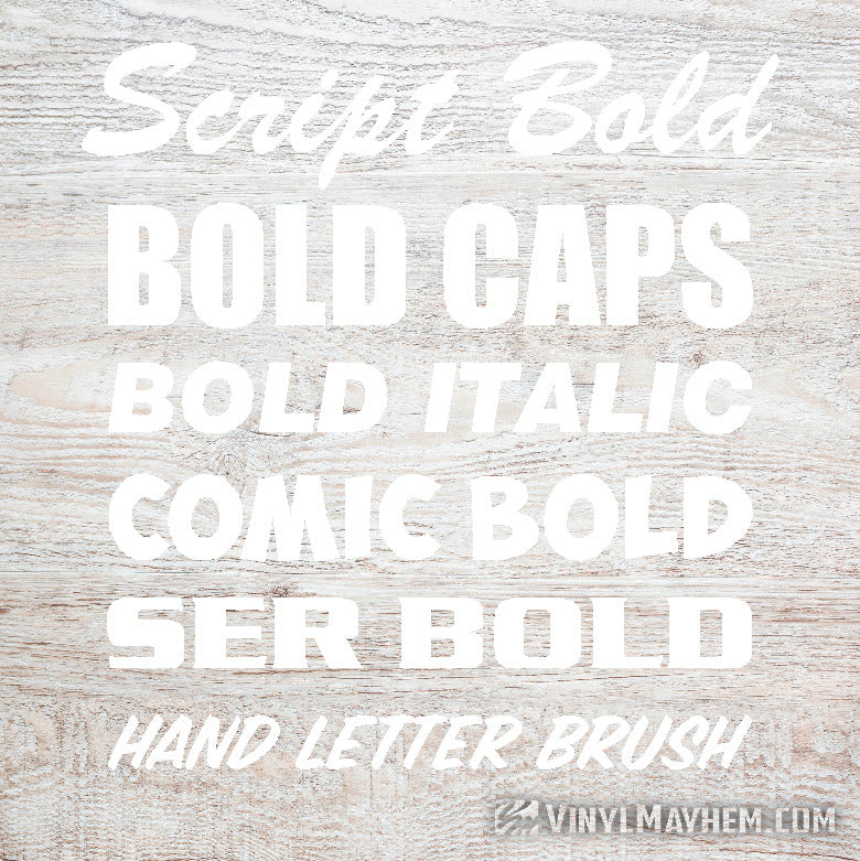 Personalized Custom Vinyl Lettering Stickers Decals - Vinyl Mayhem