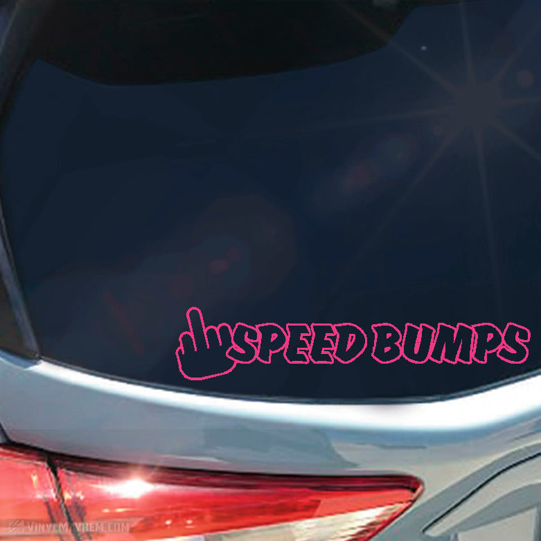 F You Speed Bumps hand sign vinyl sticker | Traffic Road Sign Decal ...