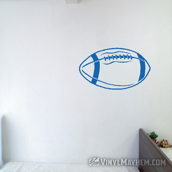 Football outline vinyl sticker - Vinyl Mayhem