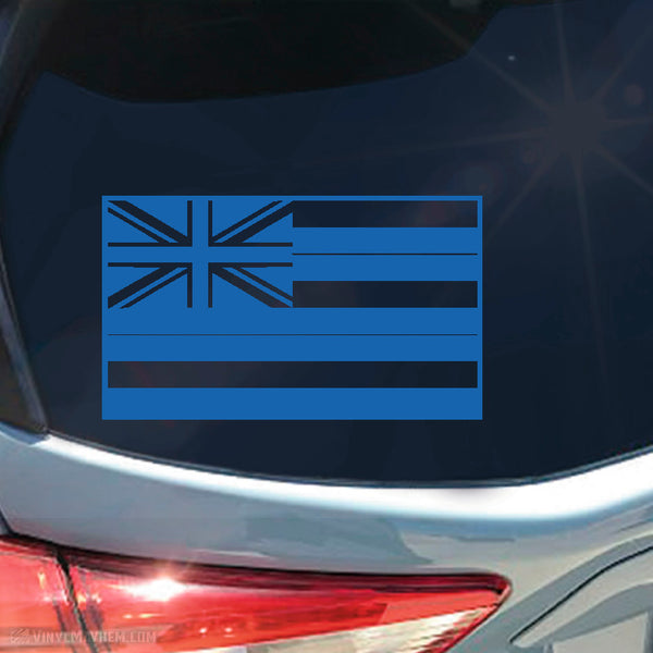 Hawaii State Flag vinyl sticker | Hawaiian Car Decals - Vinyl Mayhem