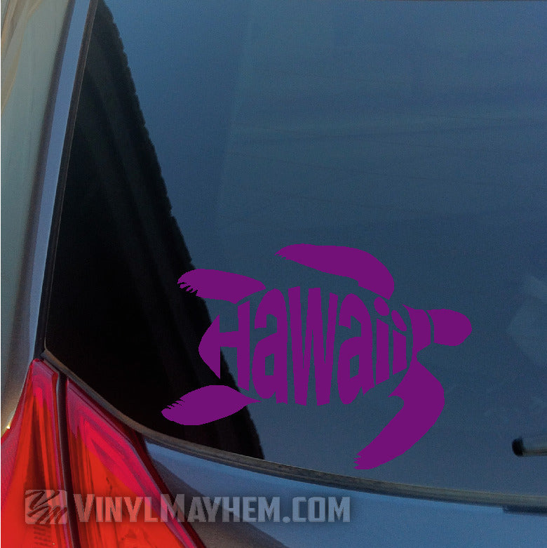Hawaii Turtle Vinyl Sticker | Hawaiian Car & Truck Decals - Vinyl Mayhem