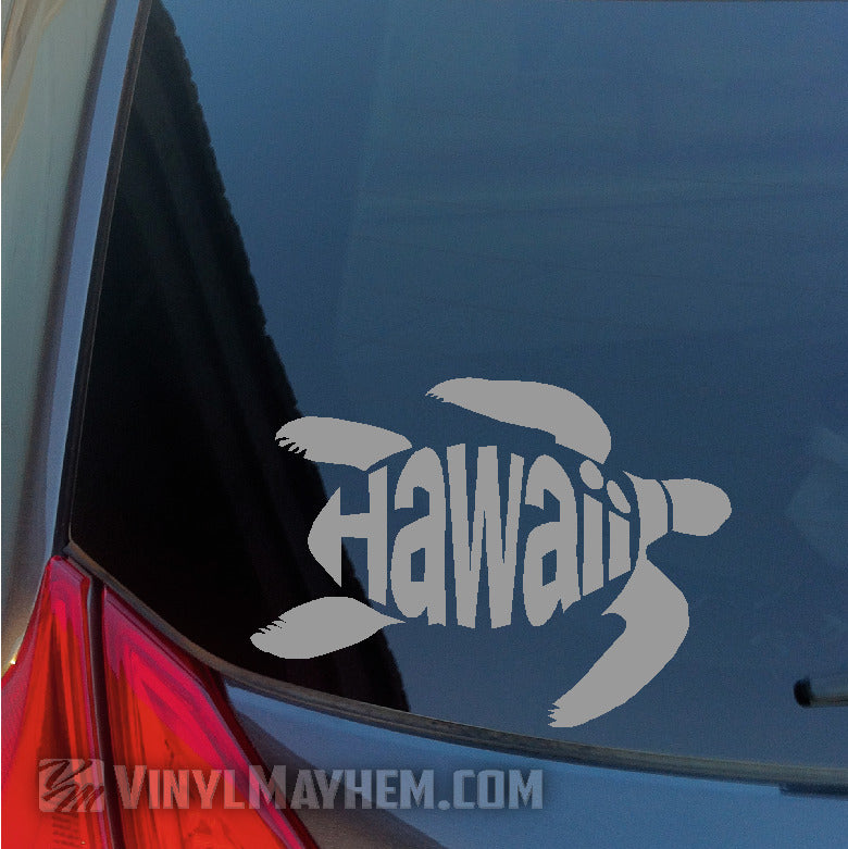 Hawaii Turtle Vinyl Sticker | Hawaiian Car & Truck Decals - Vinyl Mayhem