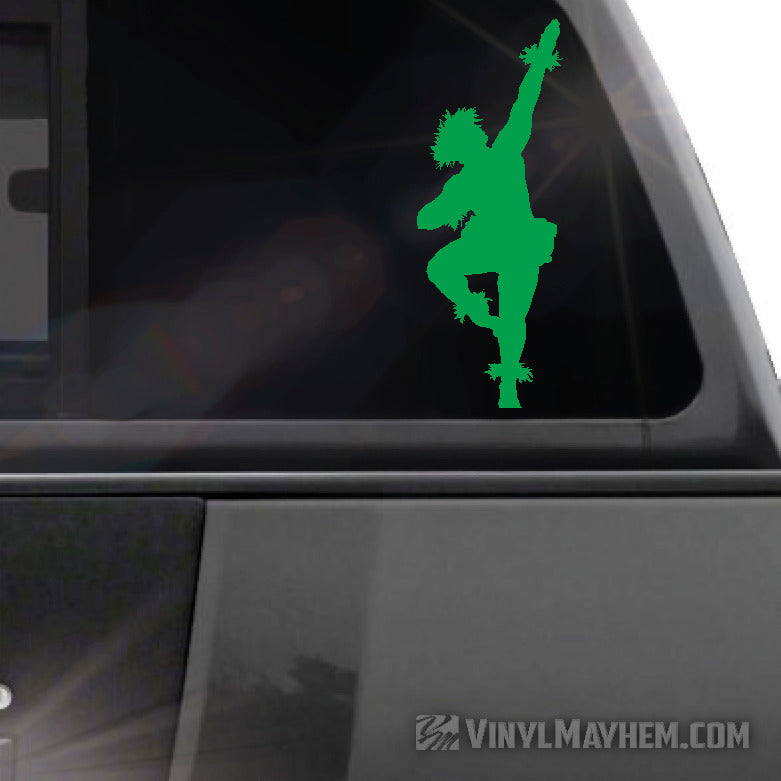 Hawaiian male kane hula dancer arm raised vinyl sticker | Hula Decals ...