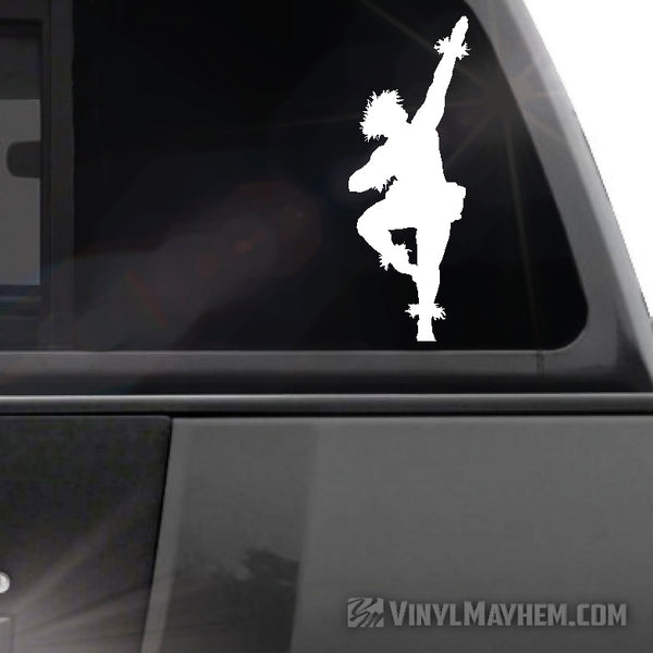 Hawaiian male kane hula dancer arm raised vinyl sticker | Hula Decals ...