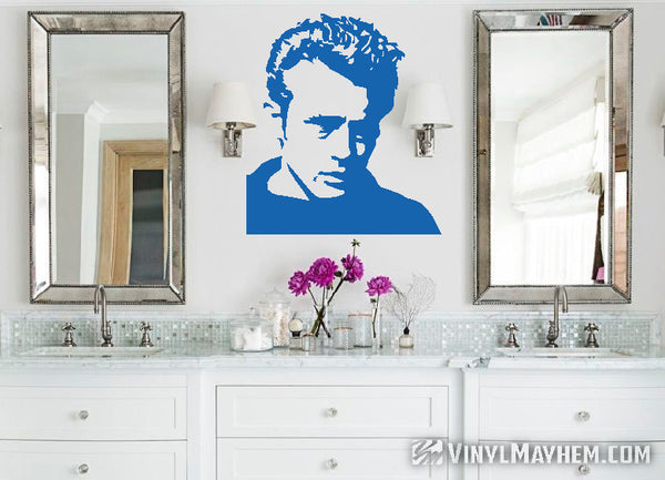 James Dean wearing sweater vinyl sticker - Vinyl Mayhem