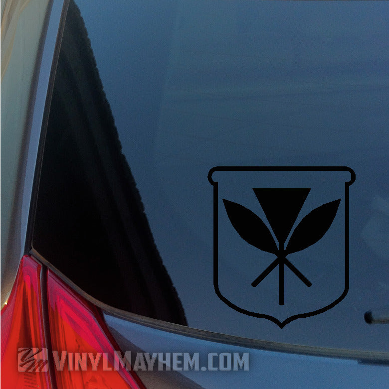Hawaiian Kanaka Maoli Crest vinyl sticker | Hawaii Car & Window Decals ...