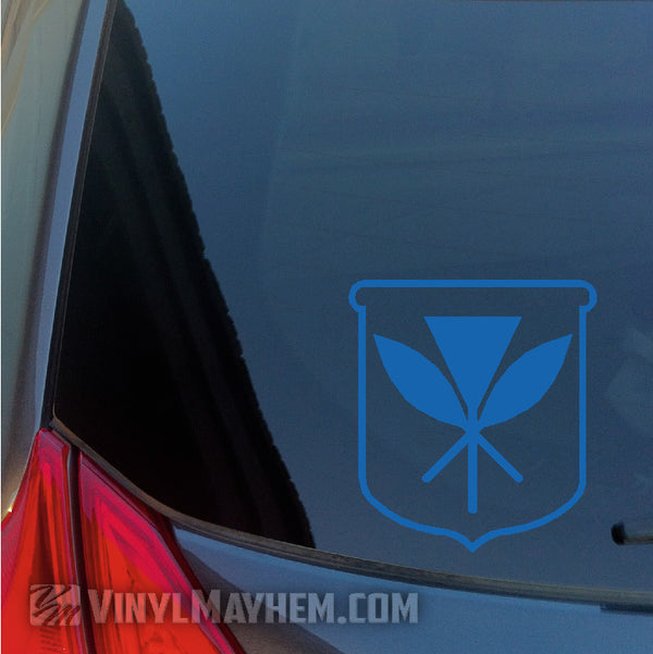 Hawaiian Kanaka Maoli Crest vinyl sticker | Hawaii Car & Window Decals ...