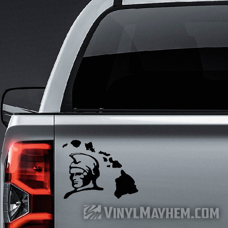 Hawaiian Islands King Kamehameha vinyl sticker | Hawaii Car Decals ...