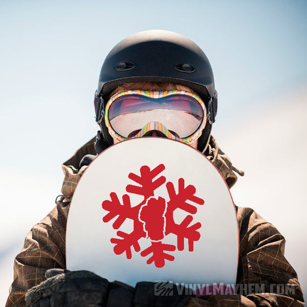 Lake Tahoe Snowflake vinyl sticker | Lake Tahoe Ski Decals - Vinyl Mayhem