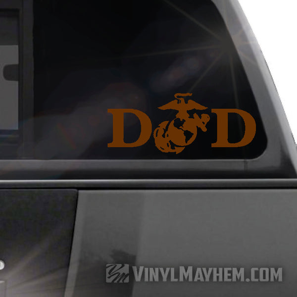 Marine Dad vinyl sticker | Military Family Car Window Decals - Vinyl Mayhem
