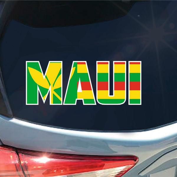 Maui Kanaka Maoli flag design sticker - Vinyl Mayhem