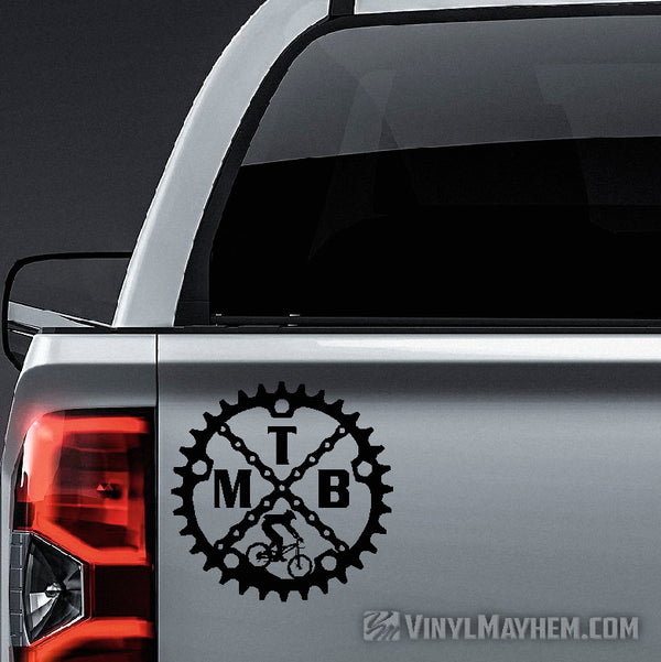 Mountain Biking MTB Gear vinyl sticker | Mountain Bike Decals - Vinyl ...