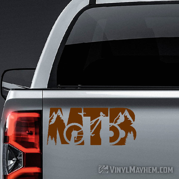 MTB Mountain Bike vinyl sticker | Mountain Biking Car & Truck Decals ...