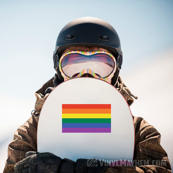 Pride Rainbow Flag Waterproof Weatherproof Sticker Decal - Vinyl Mayhem