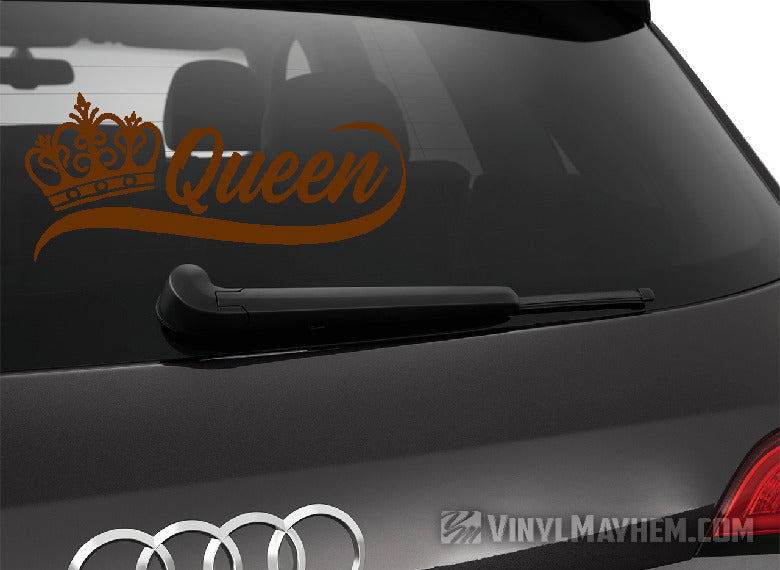 Queen with crown vinyl sticker | Queen & Royalty Decals - Vinyl Mayhem