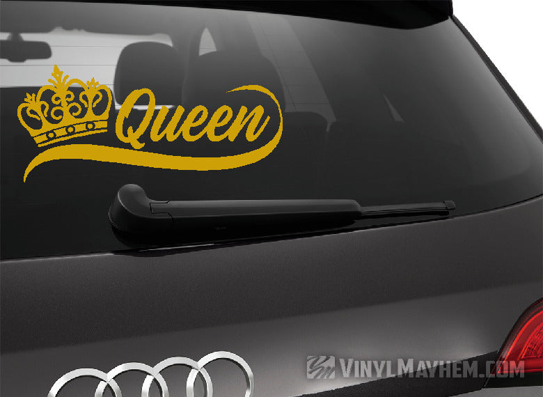 Queen with crown vinyl sticker | Queen & Royalty Decals - Vinyl Mayhem