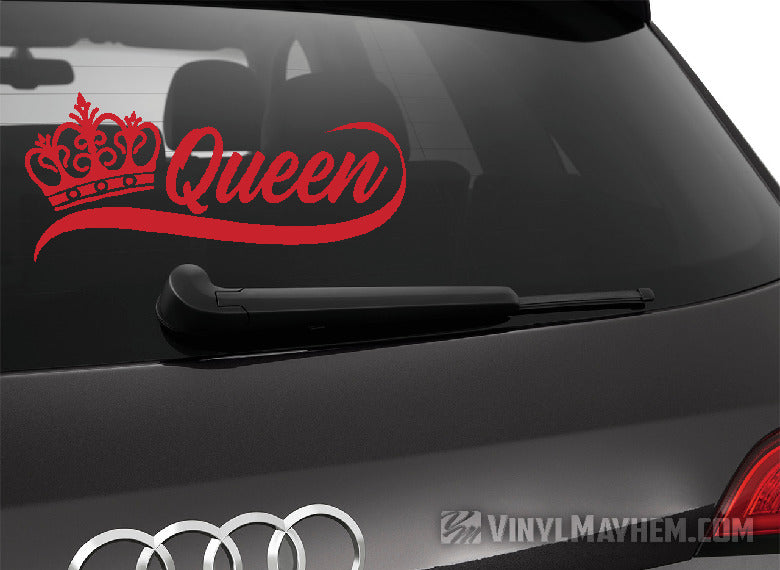 Queen with crown vinyl sticker | Queen & Royalty Decals - Vinyl Mayhem
