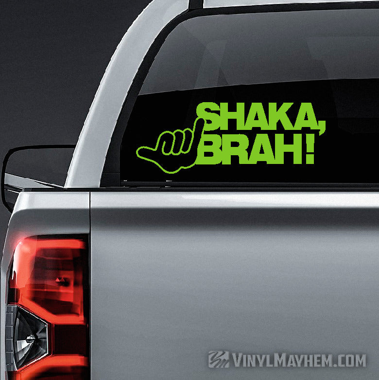 Shaka Brah vinyl sticker | Hang Loose Hawaii Decals - Vinyl Mayhem