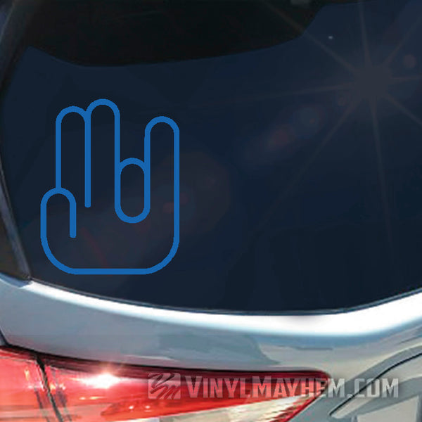 Shocker ring finger down car truck window vinyl sticker decal - Vinyl ...