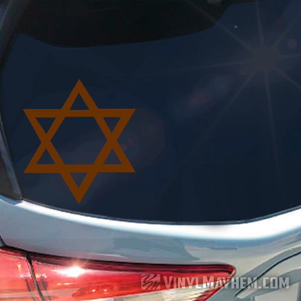 Star of David vinyl sticker - Vinyl Mayhem