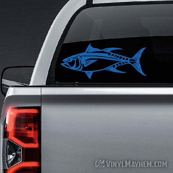 Yellowfin Tuna Fish Car Truck Vinyl Sticker Decal | Deep Sea Fishing ...