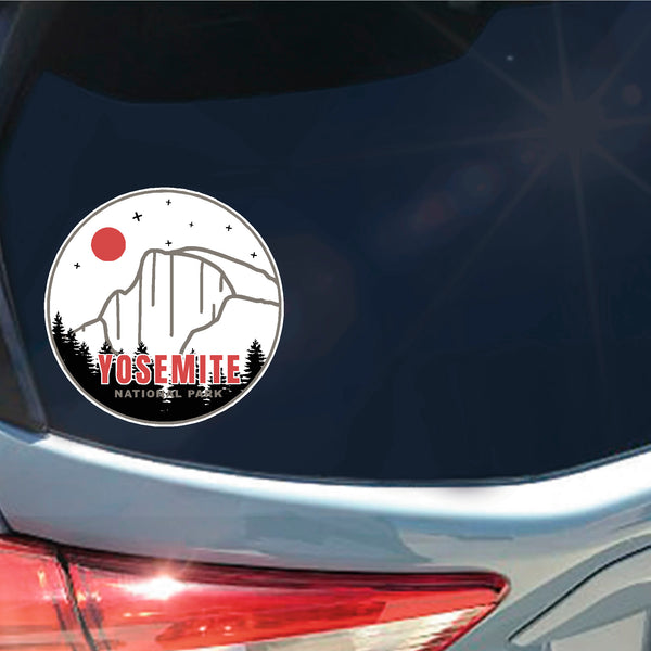 Yosemite National Park Half Dome sticker - Vinyl Mayhem
